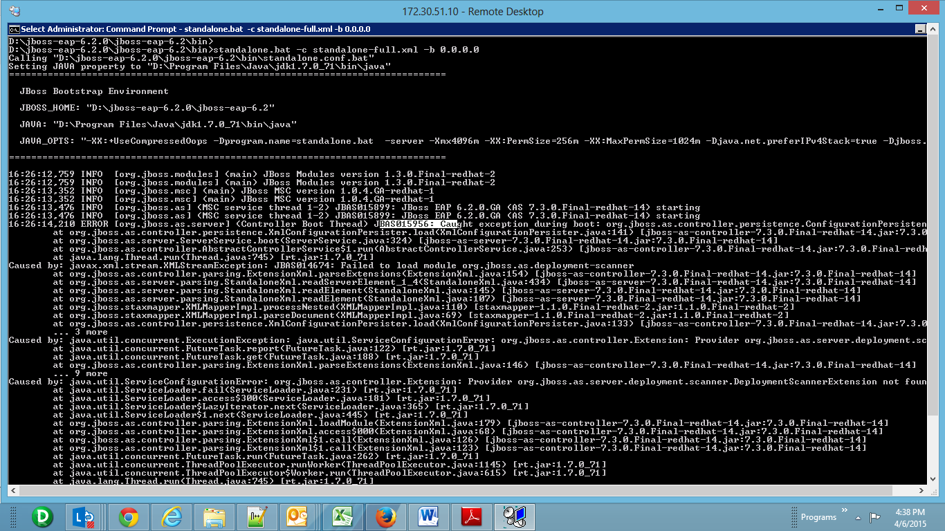 Jboss Startup issue.| JBoss.org Content Archive (Read Only)